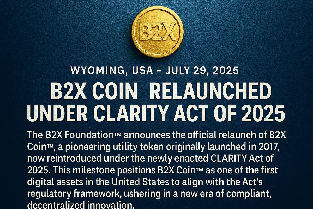 B2X Coin: Revolucija u Svijetu Digitalnih Tokena kroz CLARITY Act – AI ...